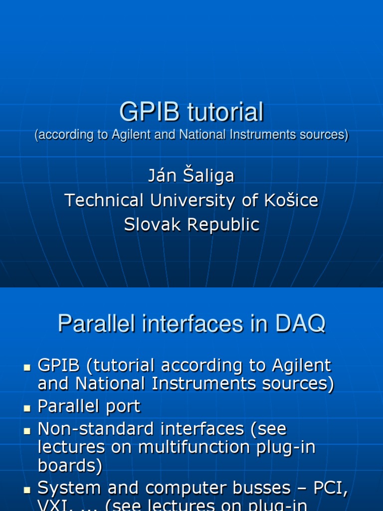 Parallel Interfaces For DAQ Systems | PDF | Physical Layer Protocols ...