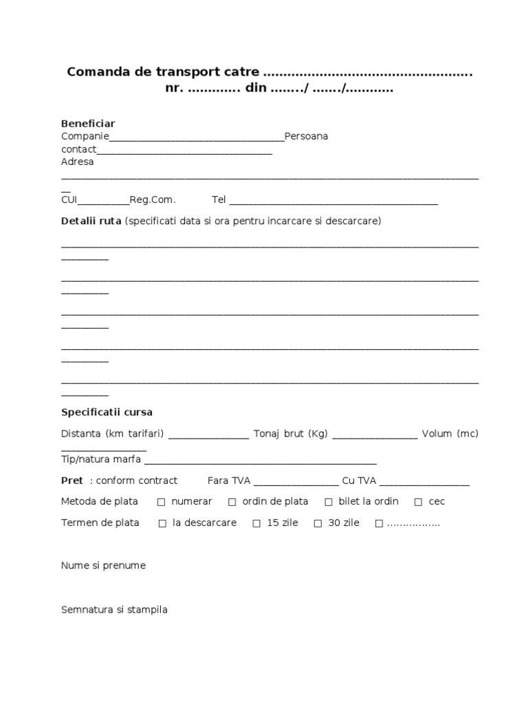 28810073 Model Comanda Transport[2]