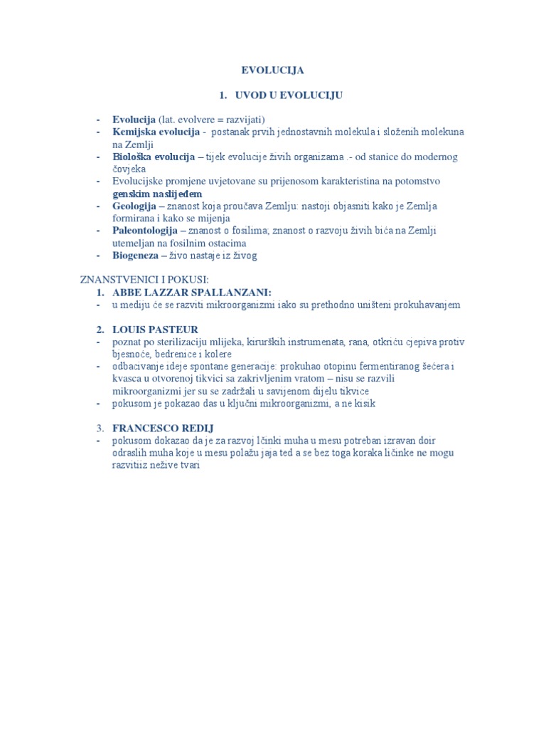 Evolucija | PDF