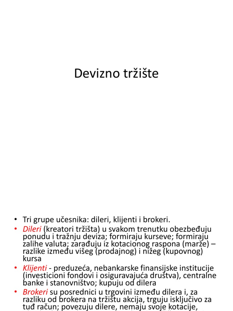 Devizno Trziste | PDF