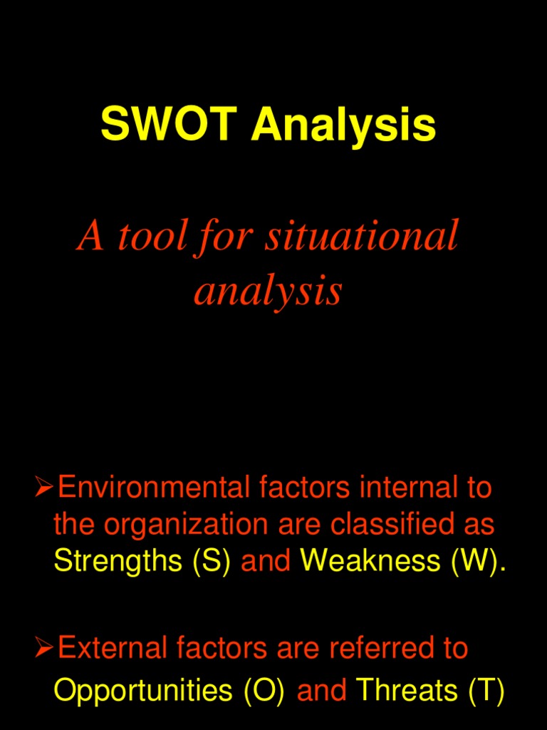 4 Swot+Tows+Analysis | PDF