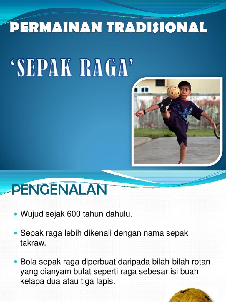 Permainan Tradisional Sepak Raga | PDF