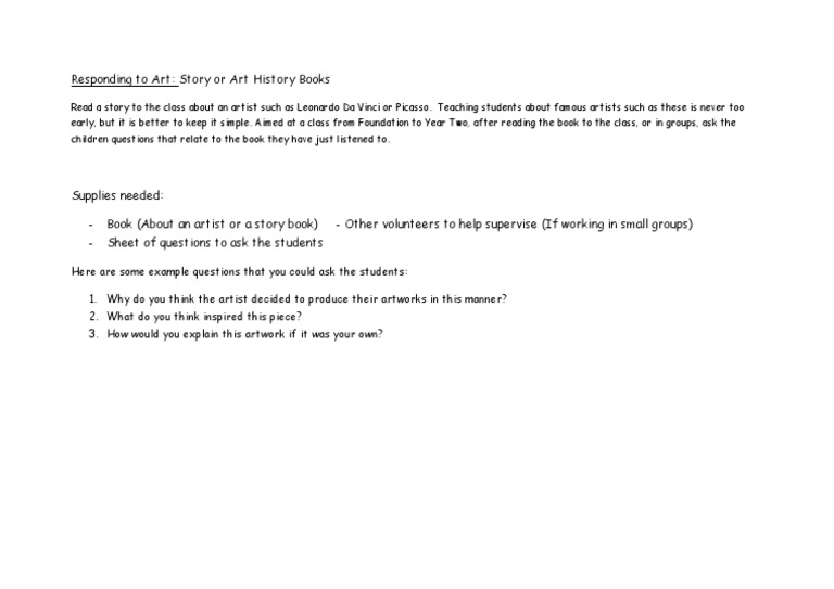 Responding To Art2 | PDF | Social Science