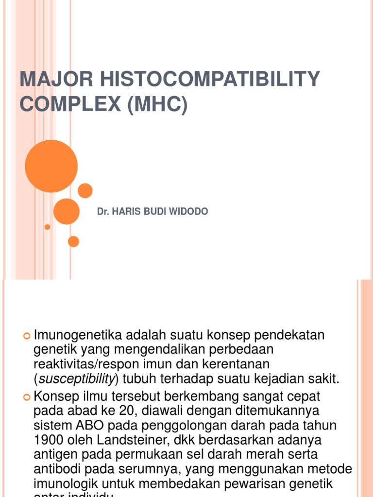 Memahami Major Histocompatibility Complex | PDF