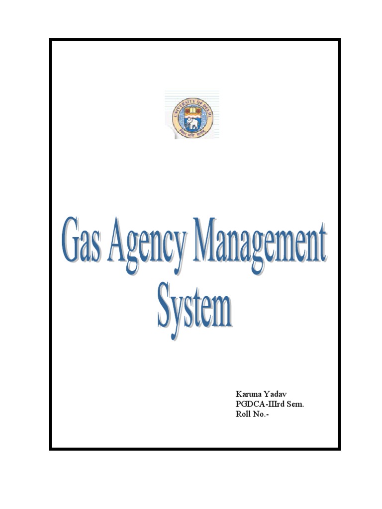 Gas Agency Management System | PDF | Databases | Software