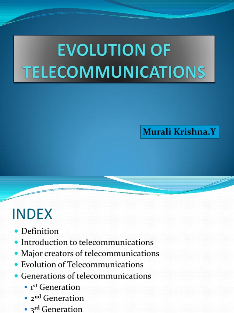 Evolution of Telecommunications Generations | PDF | High Speed Packet ...