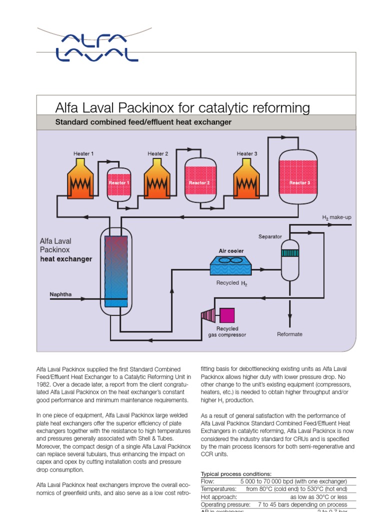 Packinox Catalytic Reforming | Heat Exchanger | Mechanical Engineering