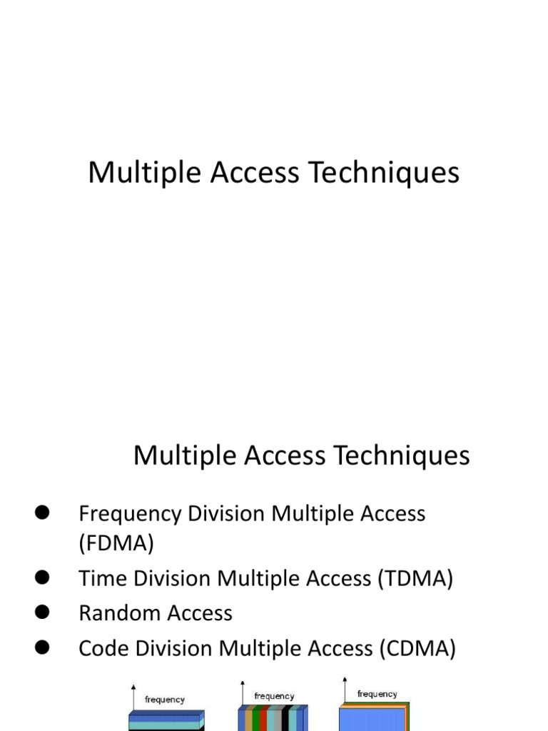 Multiple Access Techniques: FDMA, TDMA, CDMA Compared | PDF | Code Division Multiple Access ...