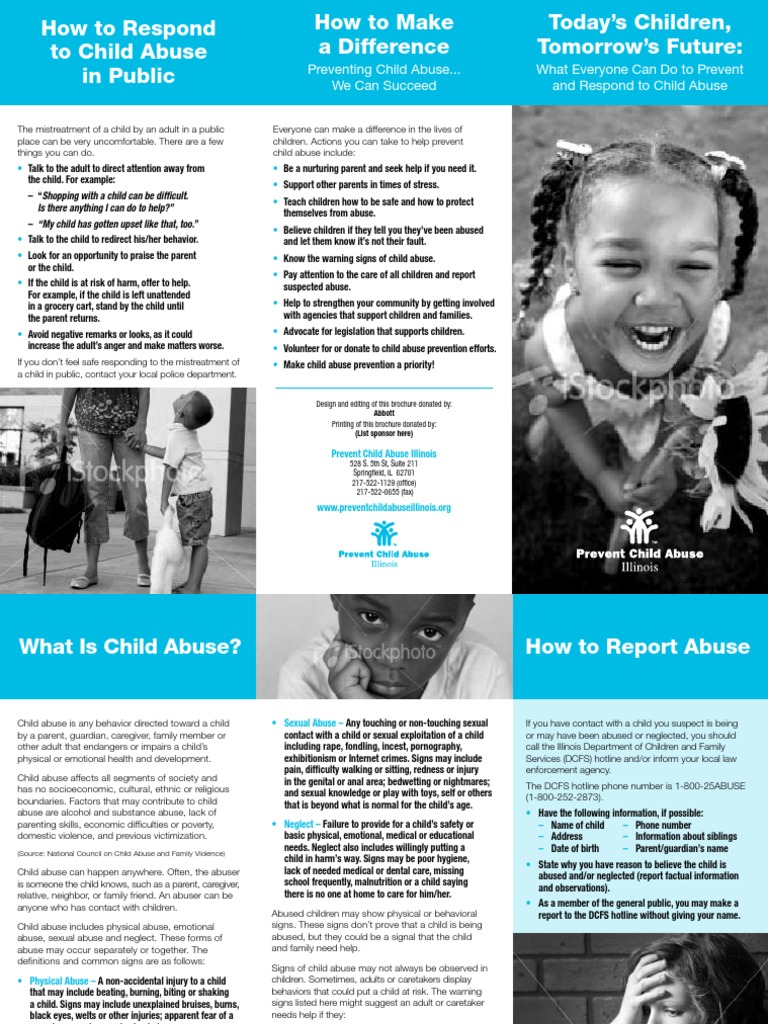 Prevent Brochure Final 002 | PDF | Child Neglect | Child Abuse