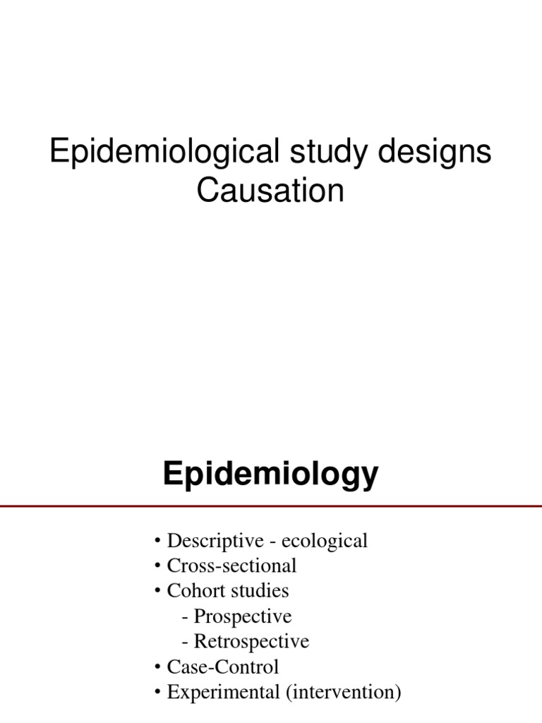 Epidemiology+Study+Designs | Cohort Study | Epidemiology