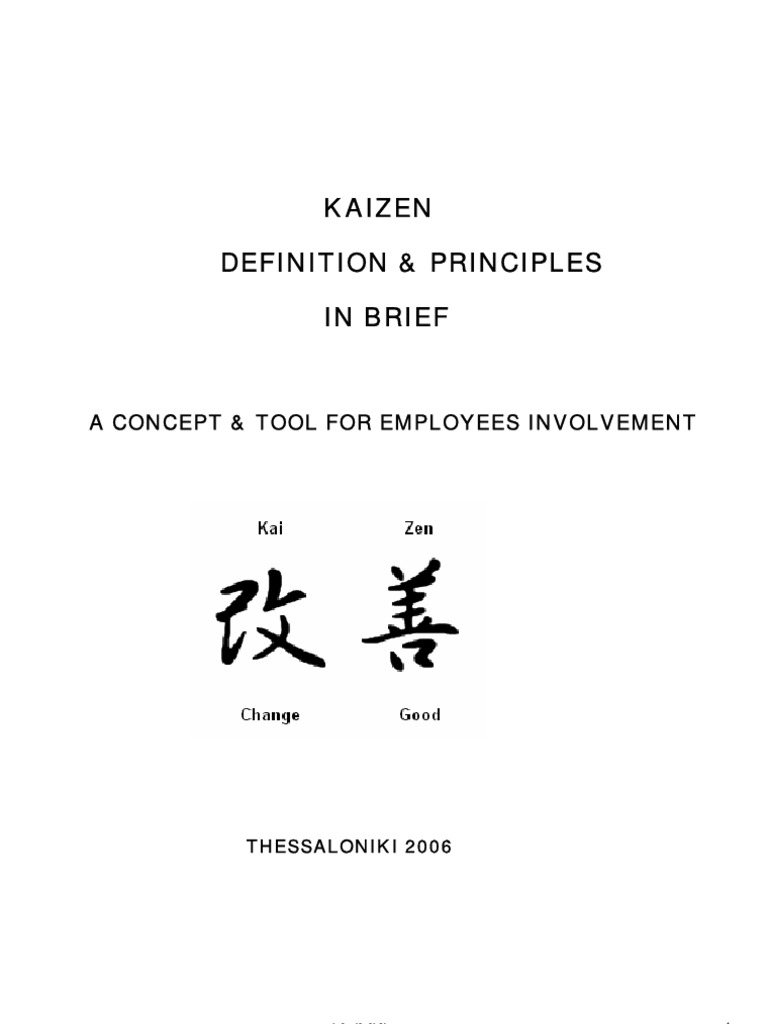 Kaizen Principles | PDF | Innovation | Inventory