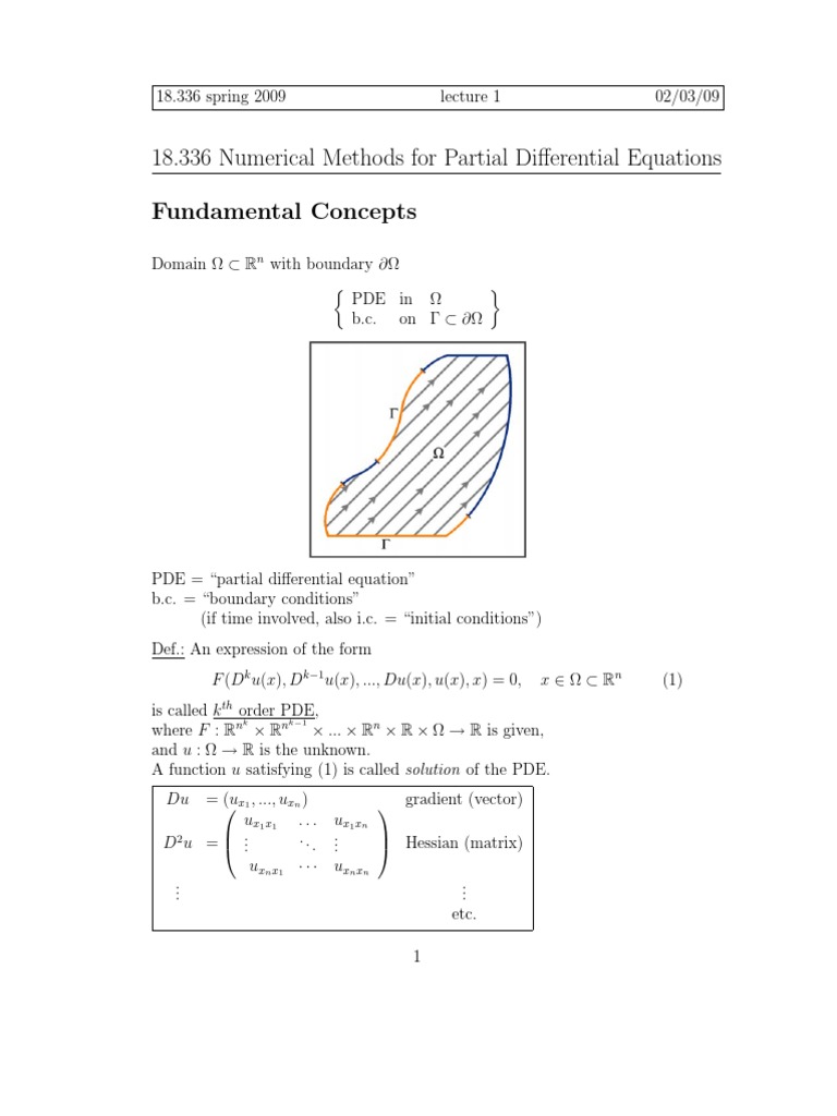 MIT Numerical PDE | PDF | Discrete Fourier Transform | Partial Differential Equation