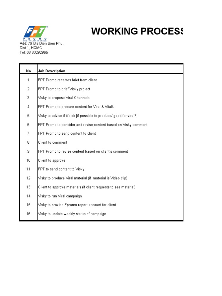 Working Process With Visky | PDF