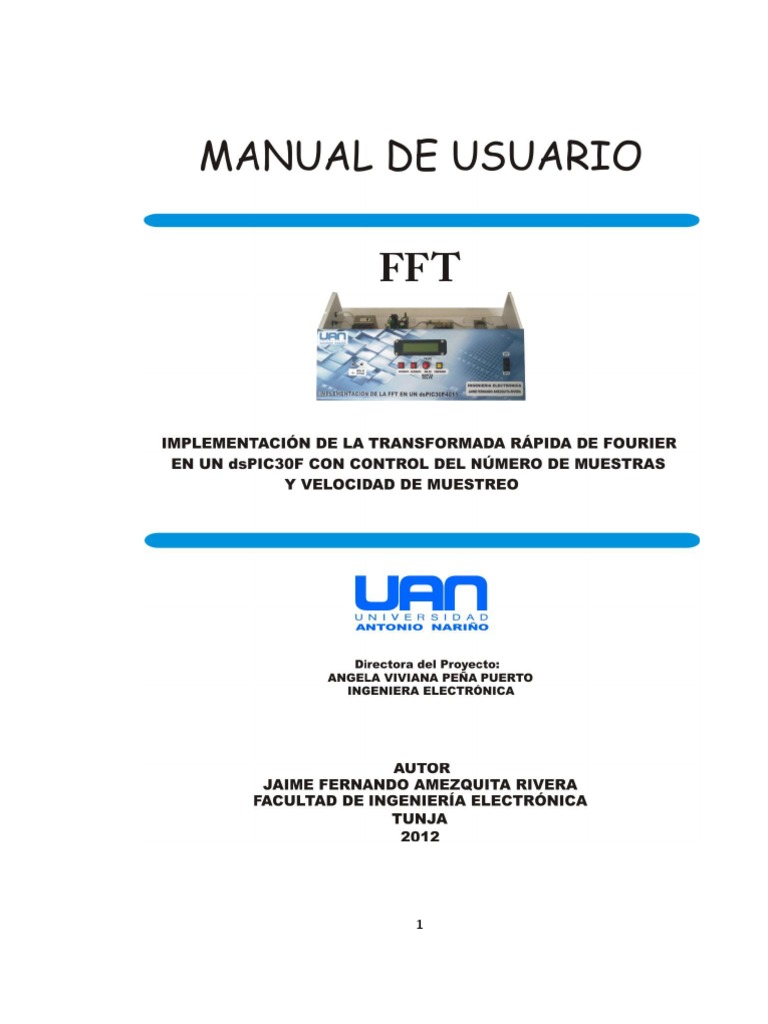 Manual de Usuario FFT | PDF