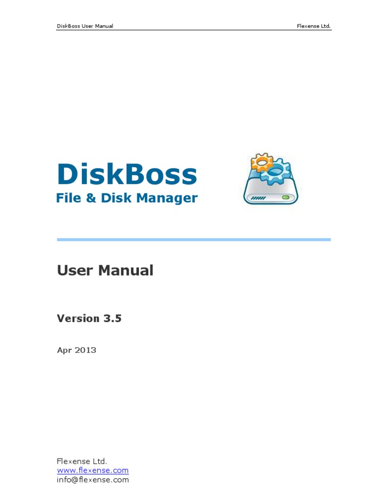 DiskBoss File and Disk Manager | PDF | Computer File | Databases