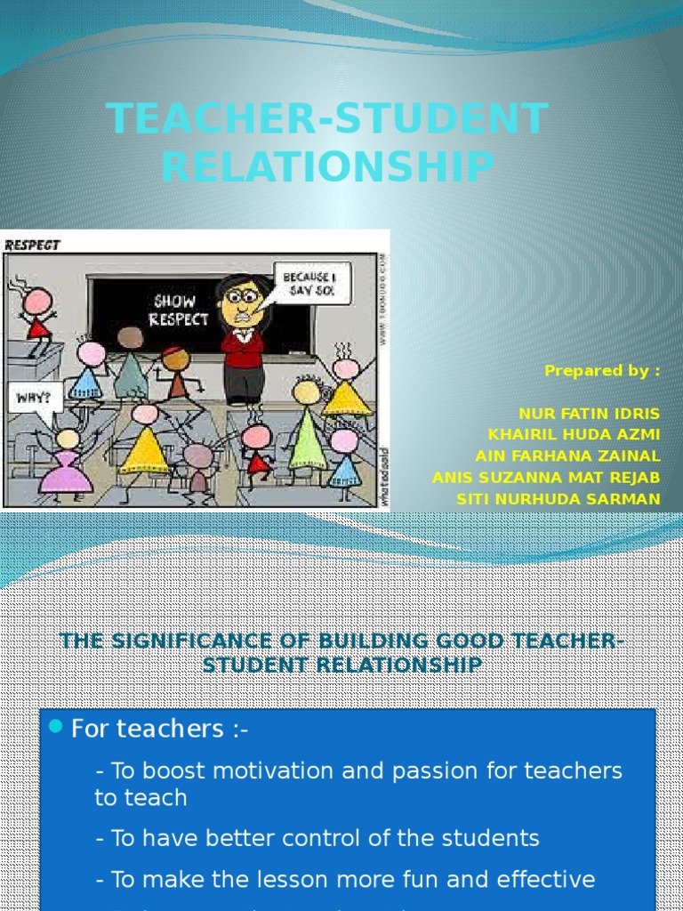 Teacher-student relationship.pptx | Friendship | Classroom