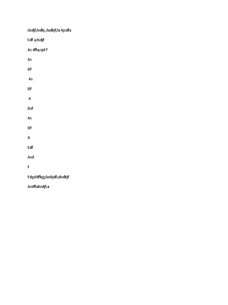 LKDJF LSDKJ Ladkjf La Kjsdfa SDF A LSDJF As Dfla SJD F As DF As DF A ...