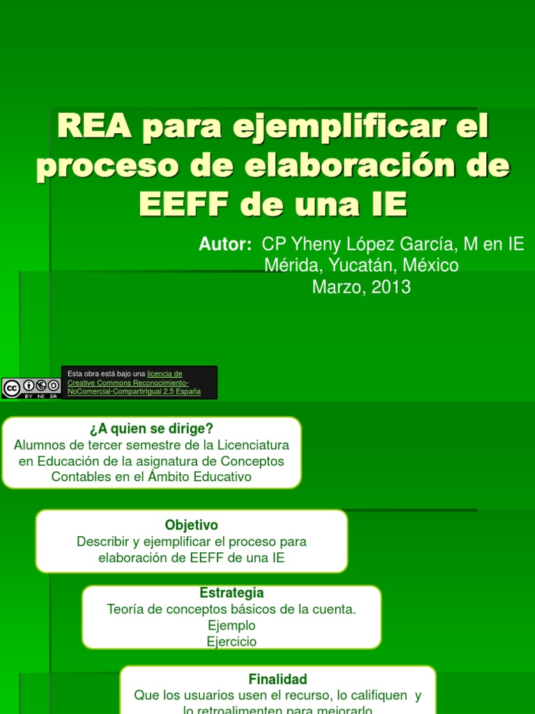 REA Proceso Para Elaborar EEFF | Estado de resultados | Contabilidad