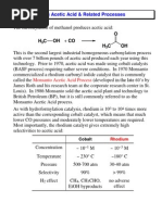 The Cativa'' Process For The Manufacture Plant of Acetic Acid | PDF