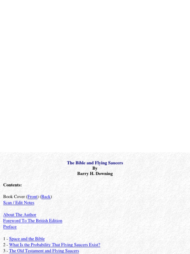 Bible & Flying Saucers - Barry Downing | PDF | Unidentified Flying ...
