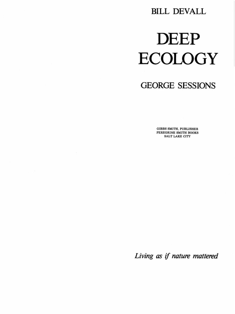 Deep Ecology | Environmentalism | Ecology