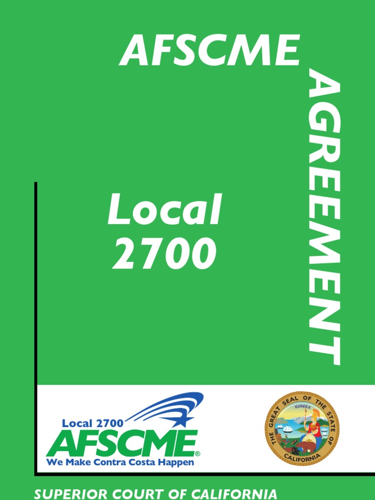 AFSCME 2700 Agreement | PDF