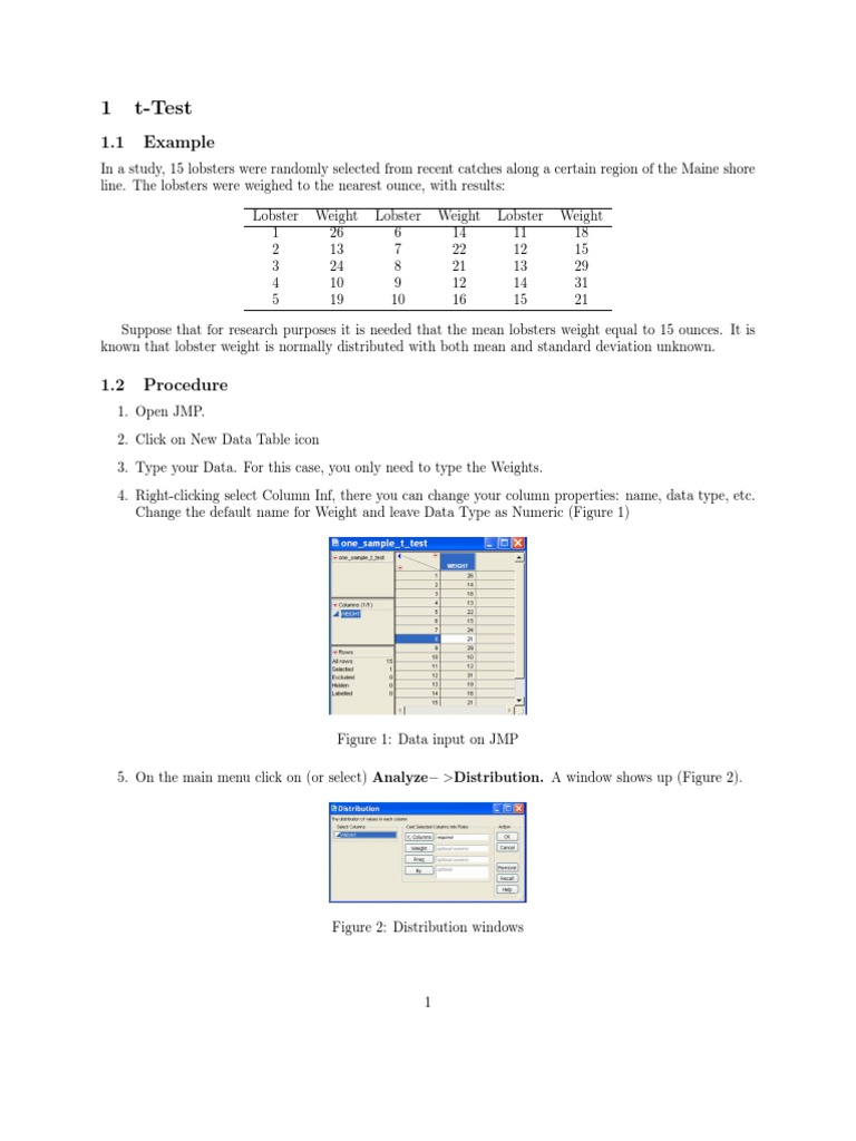 Running ANOVA Tests in JMP | PDF | Student's T Test | Analysis Of Variance