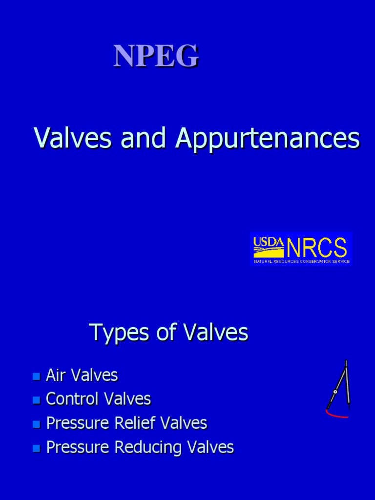 Valves and Appurtenance S | PDF | Valve | Hydraulic Engineering