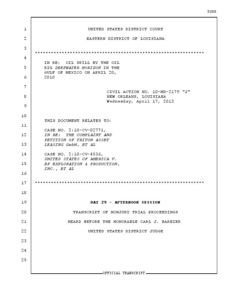 The Trial Transcript Will Be Made Available To The Public Once It Has ...