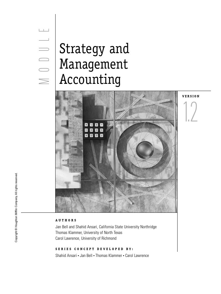 Strategy and Mgt. Accounting | PDF | Management Accounting | Strategic ...