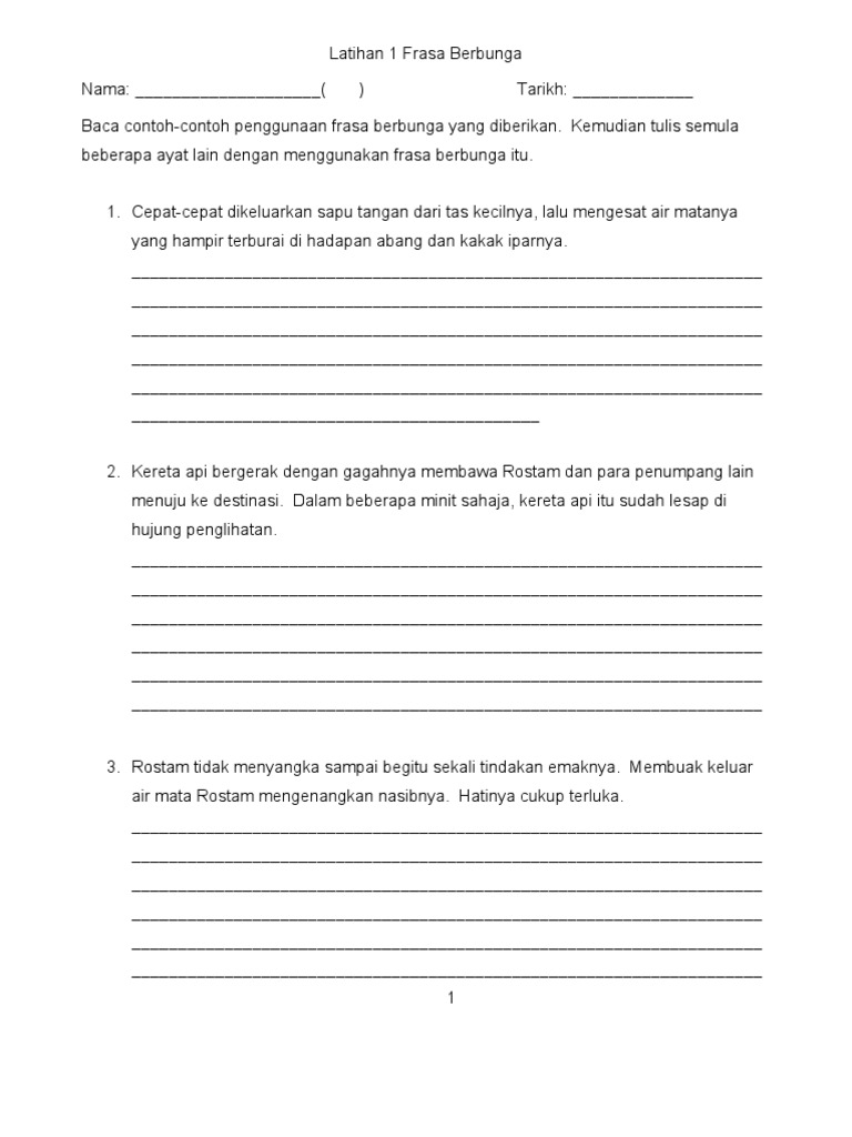 Latihan 1 Frasa Berbunga.doc