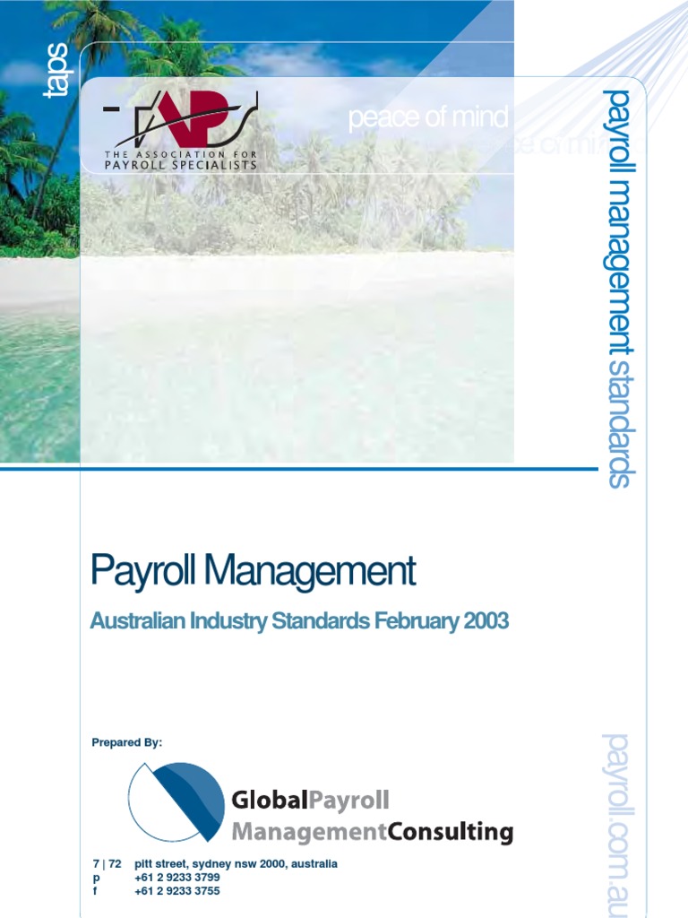 Payroll Management Standards Overview | PDF | Career & Growth | Business