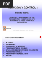 Resumen Norma ISO 3382 | PDF | Micrófono | Estandarización