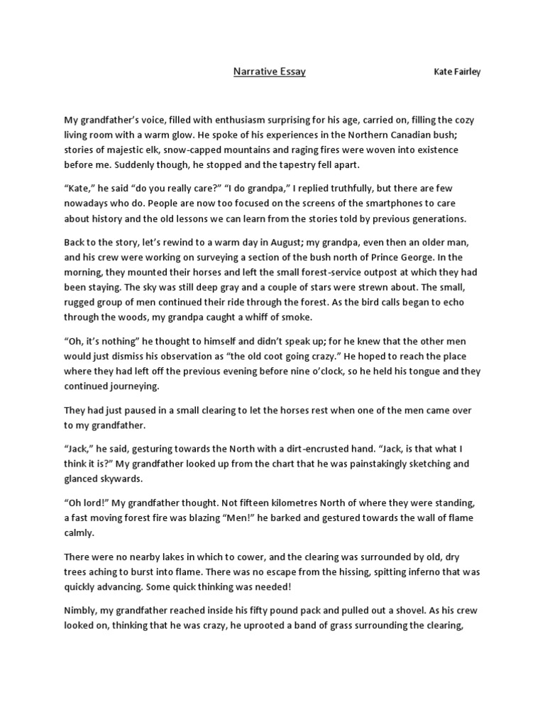 Narrative Essay: Kate Fairley | PDF | Mystery, Thriller & Crime Fiction ...