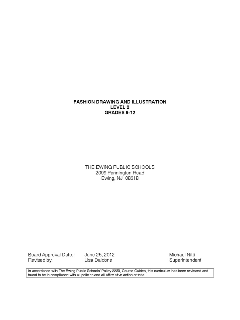 Fashion Drawing and Illustration G9-12 | PDF | Educational Assessment ...