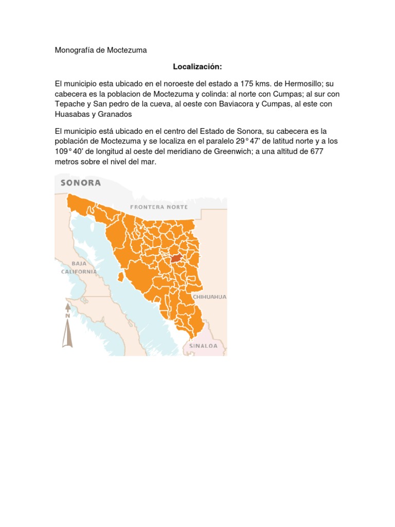 Monografía de Moctezuma | PDF | Naturaleza
