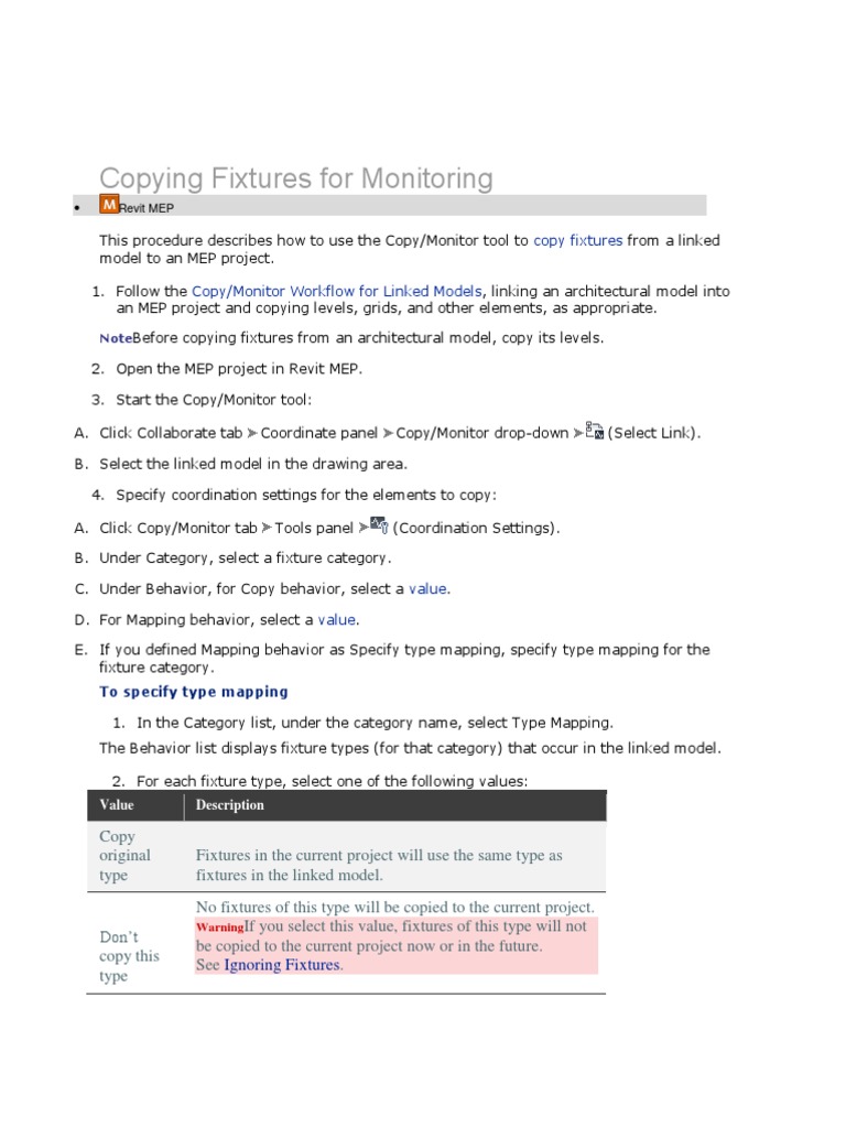 Copying Fixtures in Revit MEP Guide | PDF | Autodesk Revit | Computer ...