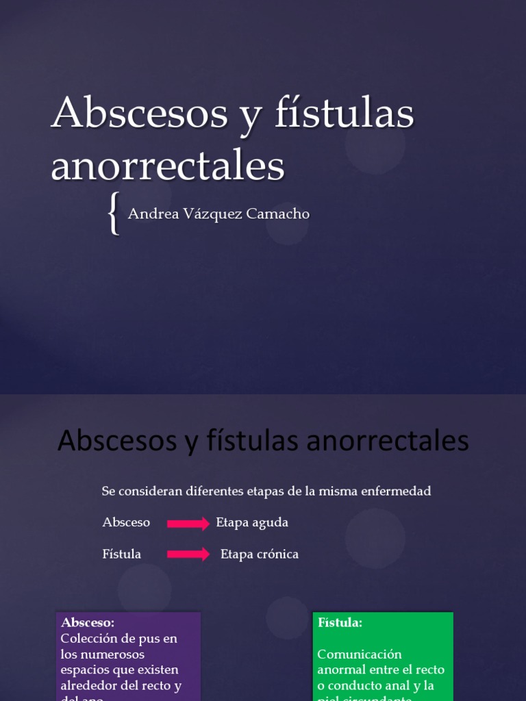 Vazquez Andrea Abscesos YFistulas Anorrectales | PDF | Recto | Cáncer colonrectal