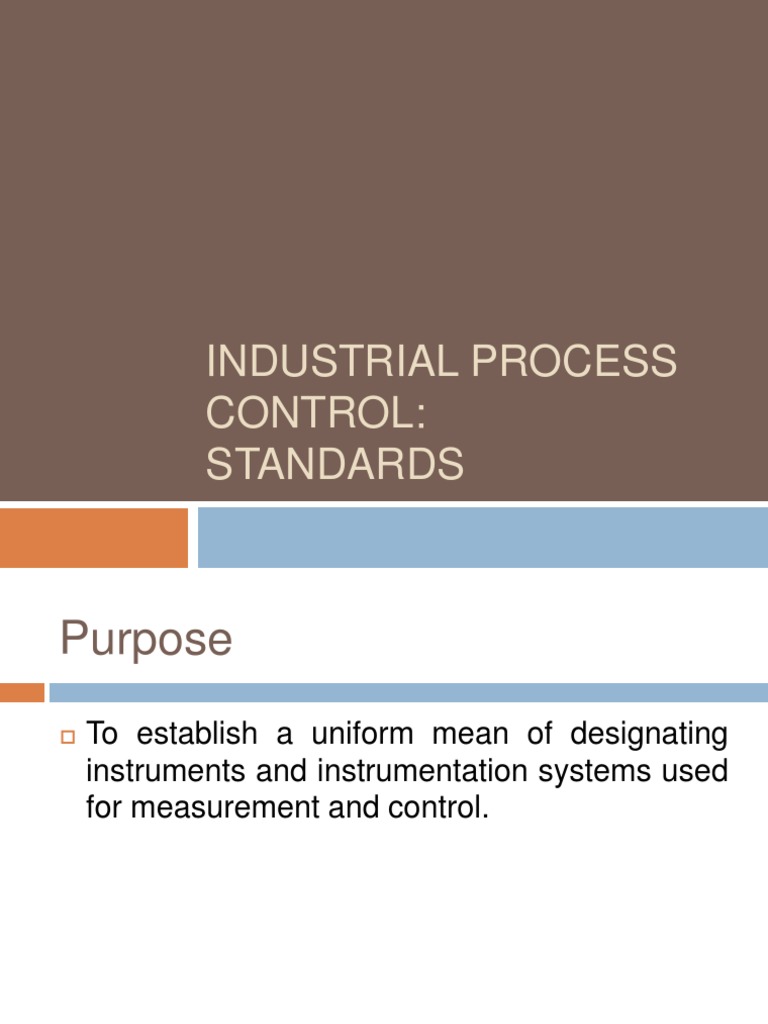 Isa Instrumentation Standards Overview Pdf Valve Instrumentation