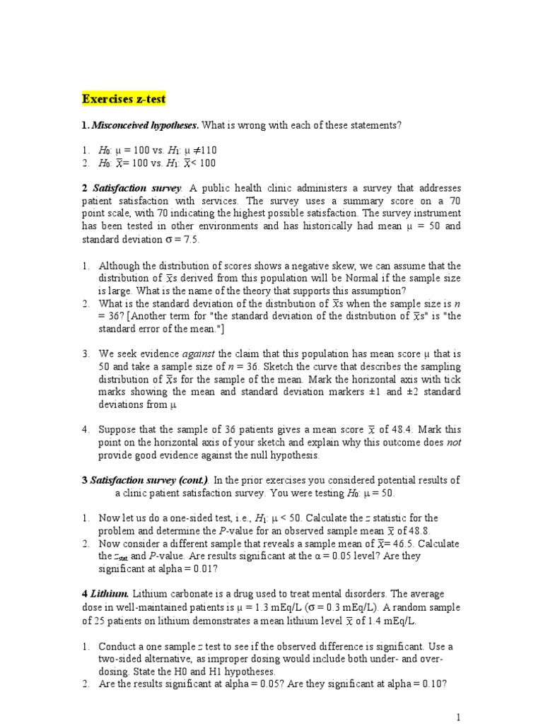 Stat Exercises | PDF | P Value | Statistical Hypothesis Testing