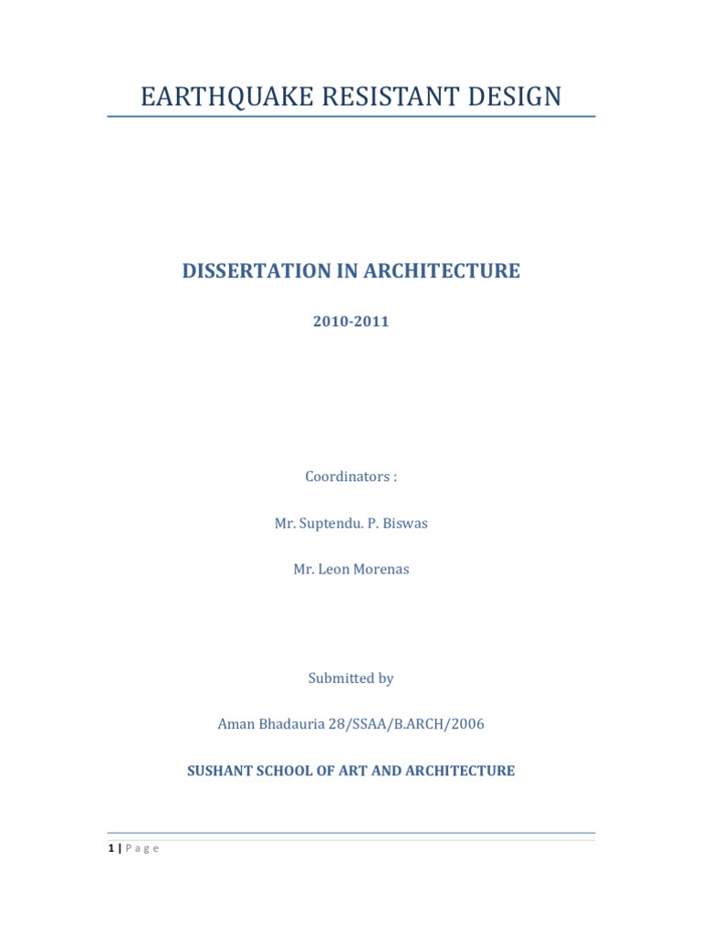 Earthquake Resistant Design in Architecture | PDF | Earthquake ...