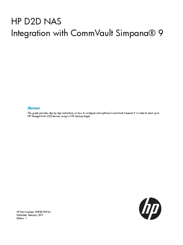 Integration With Commvault Simpana C02747478 Pdf Backup Domain Name System 
