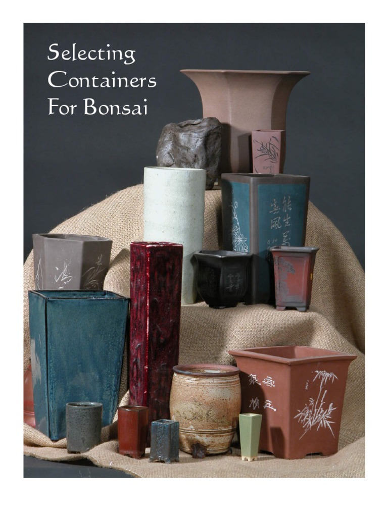 Selecting Containers For Bonsai | PDF | Pottery | Bonsai