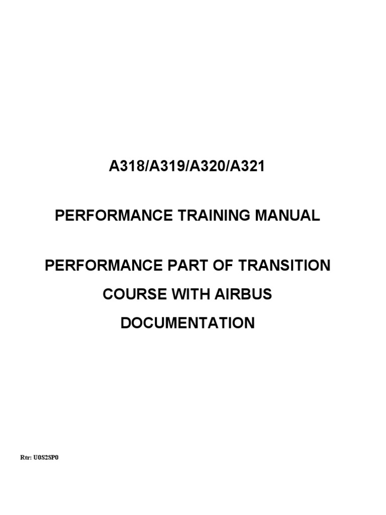 A320 Performance Training Manual | PDF | Takeoff | Runway