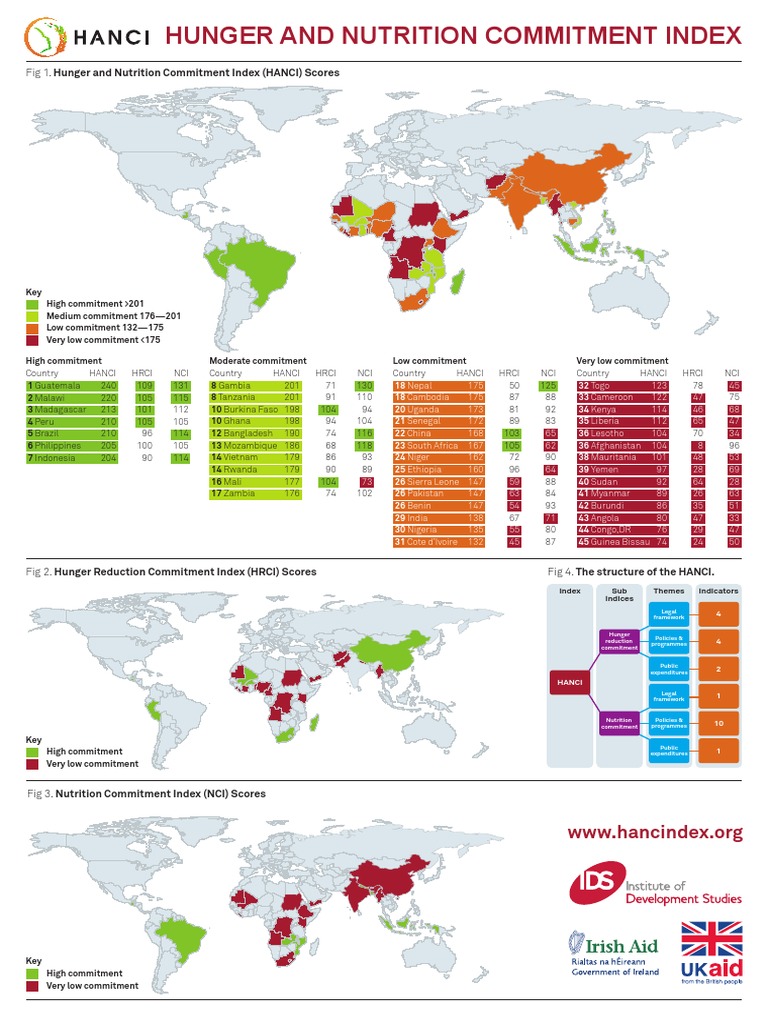 Hunger and Nutrition Commitment Index 2012 Infographic | PDF | Food And ...