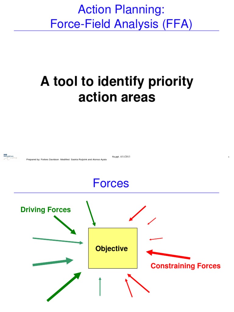 Force Field Analysis Action Plan Guide | PDF | Business | Cognition