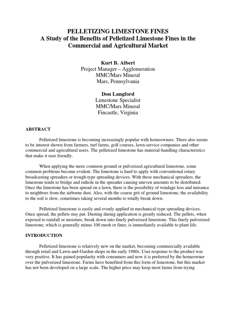 Limestone Fines | PDF | Soil | Carbon Dioxide