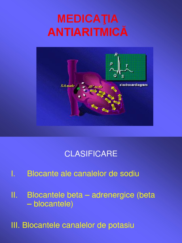 Medicatia Antiaritmica | PDF
