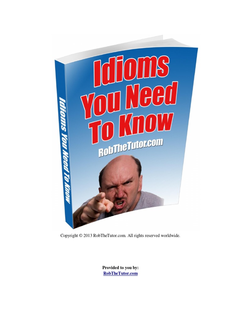 Idioms Book | PDF | Idiom | Banks