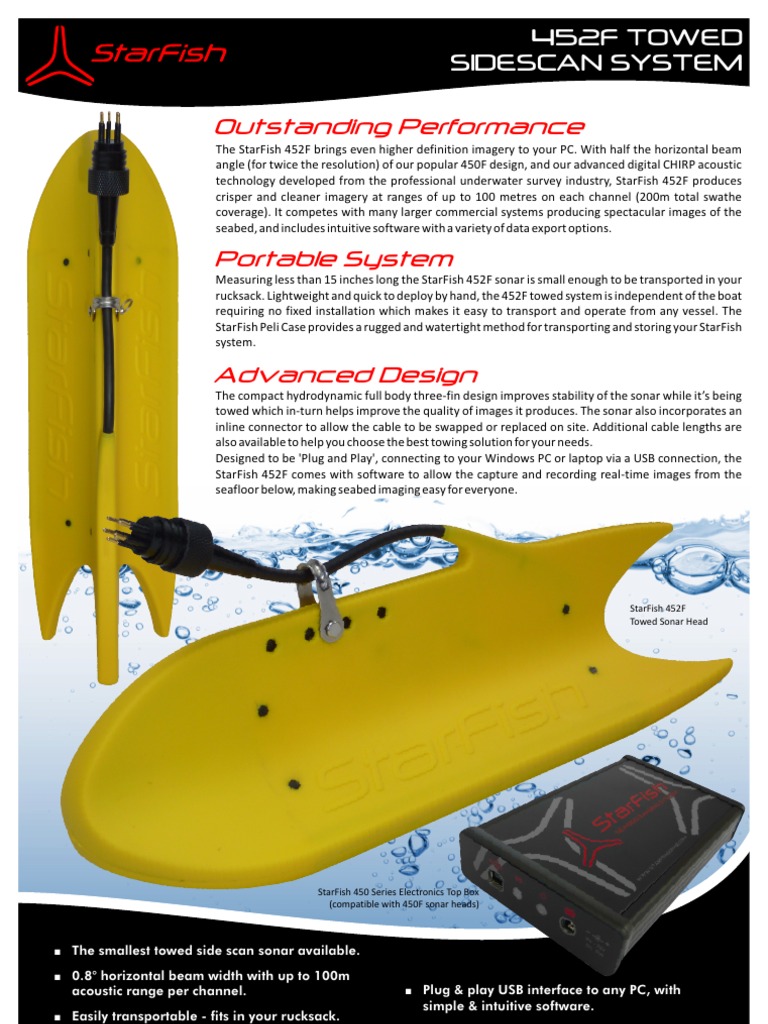 Outstanding Performance: 452F Towed Sidescan System | PDF | Sonar ...